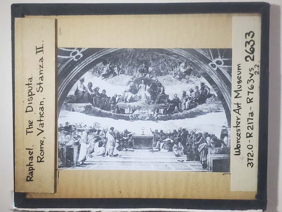 The Disputa, Stanza II, Vatican, Rome, Italy, Raphael, Magic Lantern ...