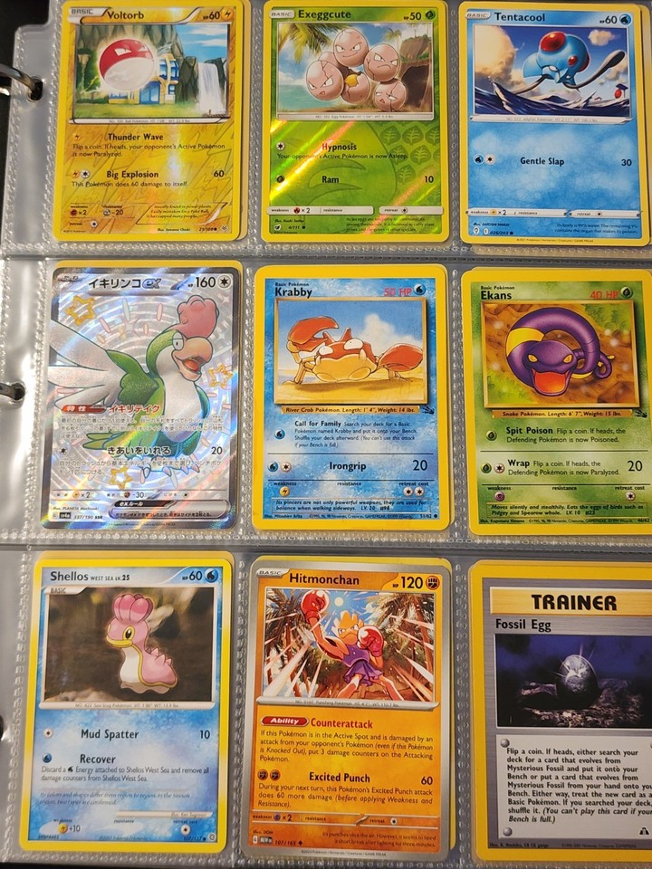 Huge Pokemon Collection Binder Vintage Modern Lot of Cards Holos Rares ...