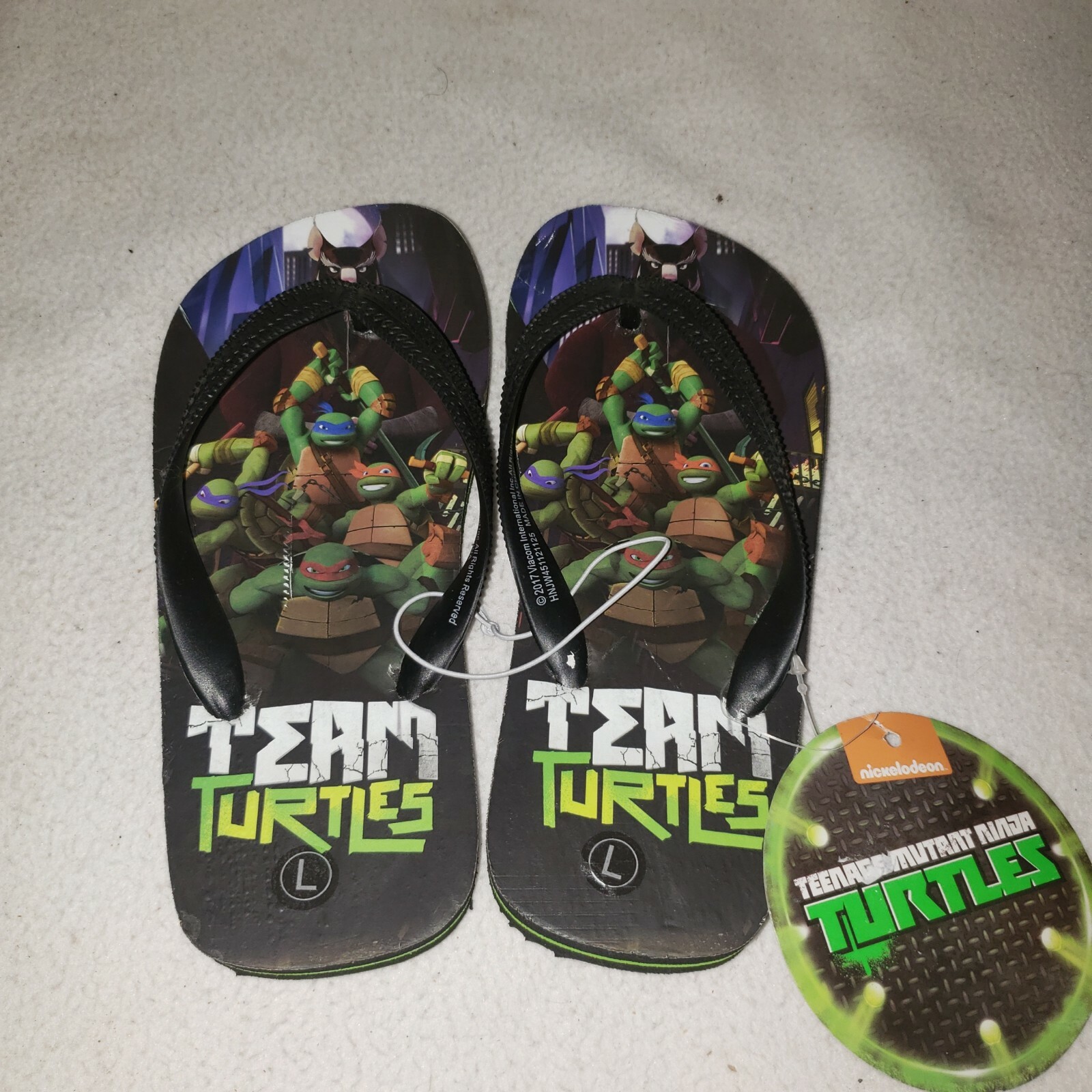 Teenage Mutant Ninja Turtle Sandals Flip Flops Nickelodeon 2017 | eBay