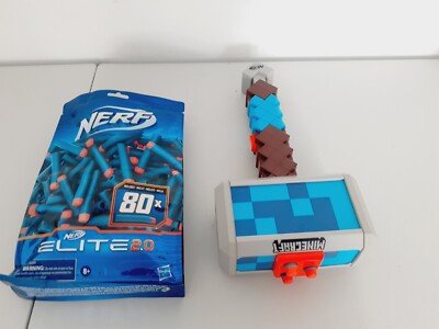 Nerf: Minecraft - Stormlander Hammer Blaster + 60 Dart - VGC | eBay