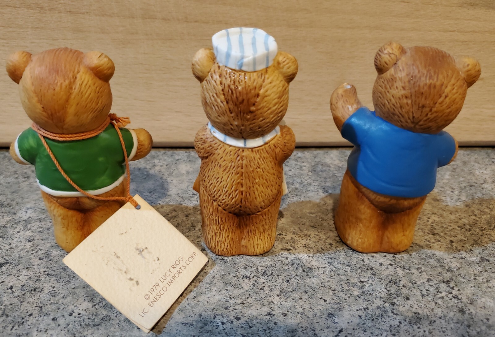 7 pcs Enesco Bear Porcelain Figurines 1979-80 Rigglets Lucy & Me | eBay