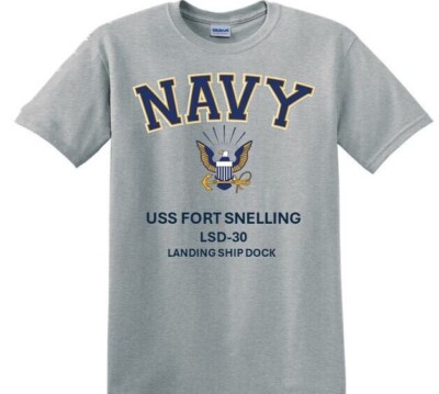 USS FORT SNELLING LSD-30* AMPHIBIOUS *NAVY EAGLE*SHIRT. OFFICIALLY ...