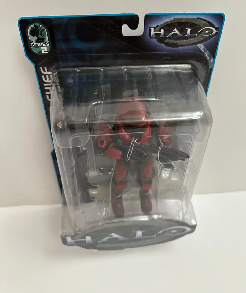 Halo Series 2 Red Master Chief Joyride Studios 2003! NEW! NEVER OPENED ...