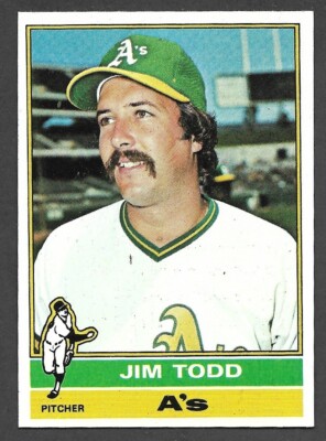 1976 TOPPS #221 Jim Todd OAKLAND ATHLETICS A's NM-MINT B | eBay