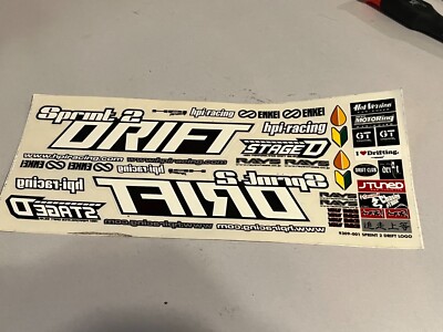 HPI Sprint 2 Drifting Race Car 1/10 RC Car Decal Sheet # 9309-001 | eBay
