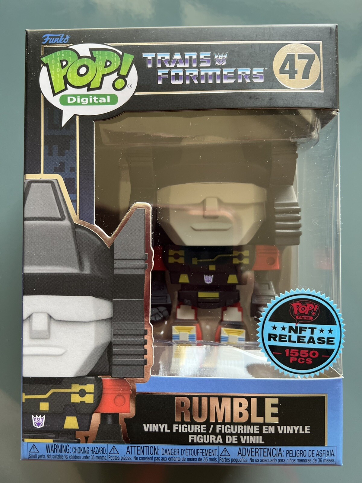 Funko Pop! Digital #47 Transformers Rumble Legendary LE 1550 /1469 ...