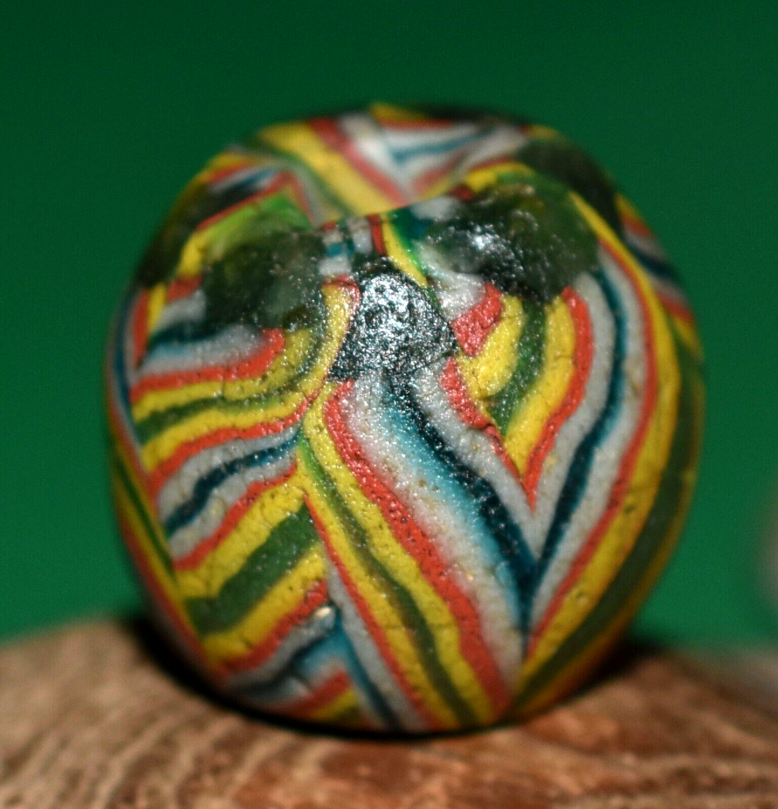 Ancient Medieval Islamic Fustat Fused Rod Morphia / Morfia Glass Bead ...
