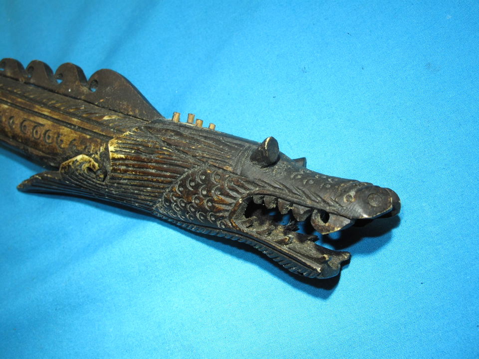 Antique Indonesian Carved Air Rifle | eBay