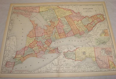 1900-Now - Map Of Ontario Canada