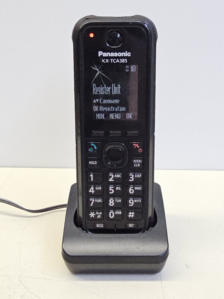 Panasonic KX-TCA385 Rugged DECT 6.0 Cordless Phone + Base *READ* TESTED ...
