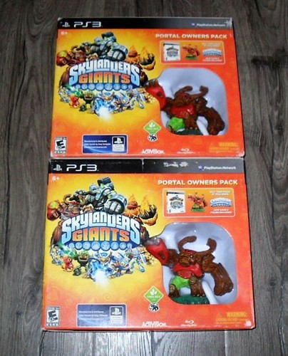 ACTIVISION PS3 SKYLANDERS GIANTS PORTAL OWNERS PACK TREE REX LOT OF (2 ...