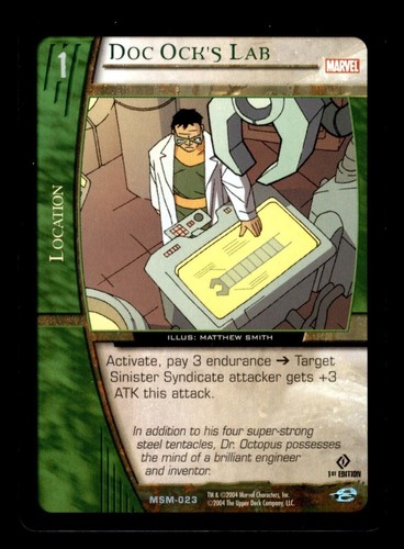 Doc Ock's Lab MSM-023 Web of Spider-Man VS System 2004 TCG CCG | eBay