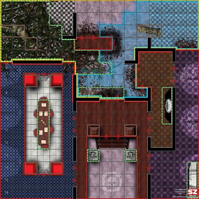 Heroclix The Mansion ROC Map Purple Border | eBay
