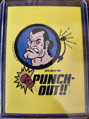 1989 Topps Nintendo Super Macho Man Game Tip Sticker Card #6 Punch-Out ...