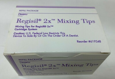 Dentsply Regisil 2X Mixing Tips Cartridge System - 24/pk REFILL #619348 ...