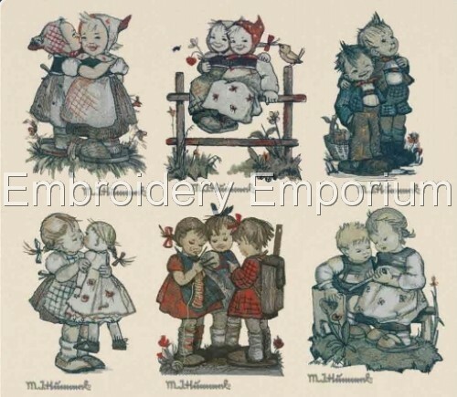 MACHINE EMBROIDERY DESIGNS USB HUMMEL FRIENDSHIP COLLECTION 5X7 ...