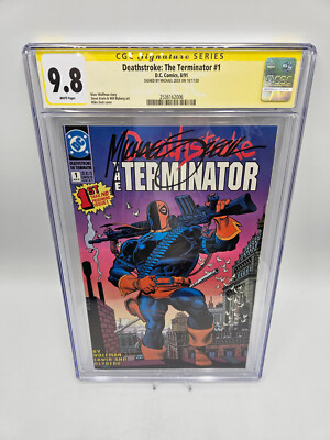 🌟 Deathstroke Terminator #1 Comic Book 1991 DC Comics CGC SS By Mike ...