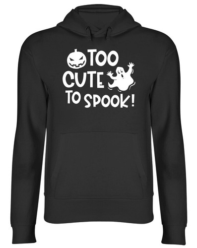 Too Cute to Spook Mens Womens Ladies Halloween Hooded Top Hoodie | eBay UK