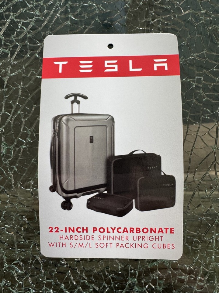 TESLA - Carry On Spinner Luggage Suitcase - PACKING CUBES Included! | eBay