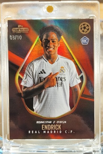 Endrick 03/10 RC trading card 2024-25 TOPPS Summer Signings Fabrizio ...