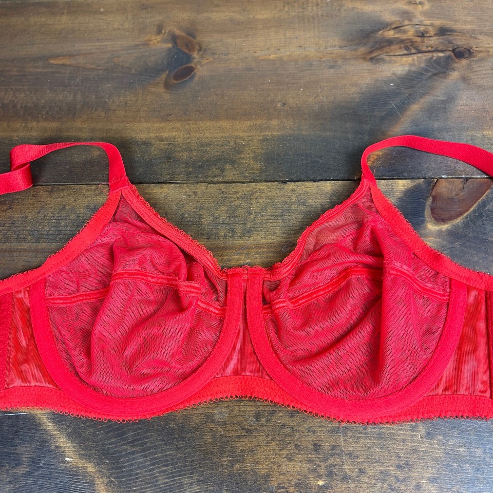 Wacoal 855186 Retro Chic Full Figure Underwire Bra Bright Red Women's ...
