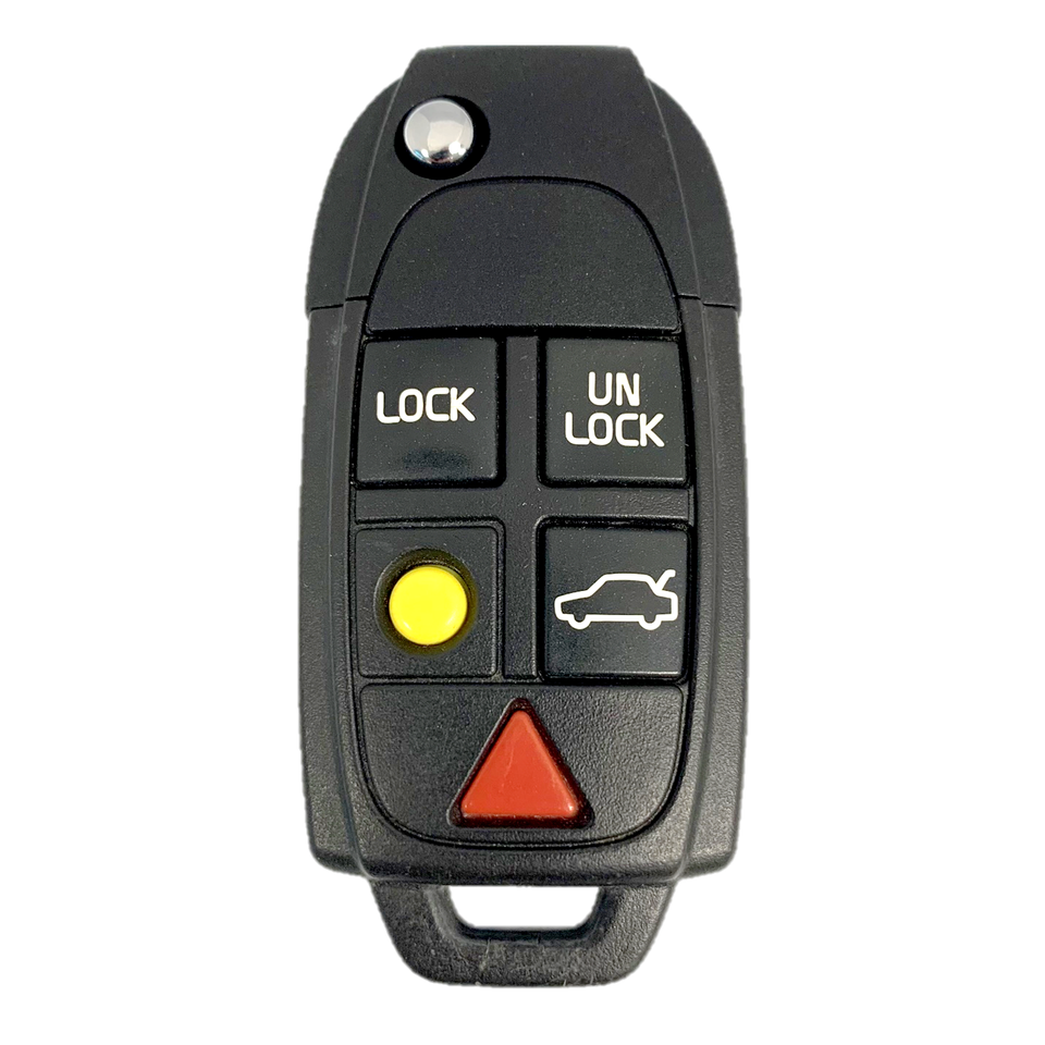 OEM VOLVO Keyless Remote Fob 5 Button Flip Key UNCUT OEM VOLVO LQNP2T ...