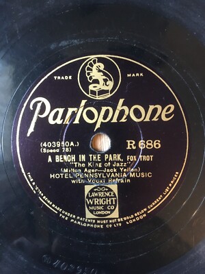 * HOTEL PENNSYLVANIA MUSIC (Jack Albin Orch.) - A Bench In The Park ...