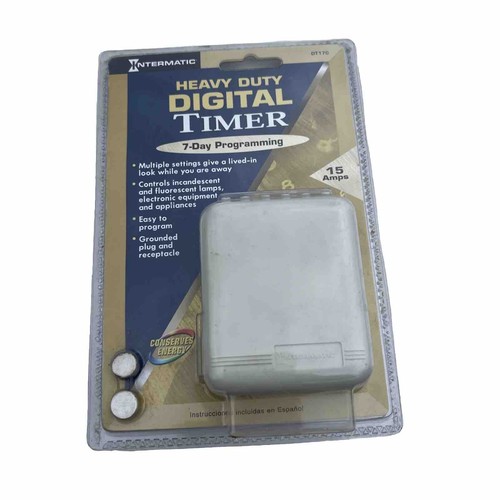 New Intermatic DTI7C Heavy Duty Indoor Digital Timer 7-Day Programming ...