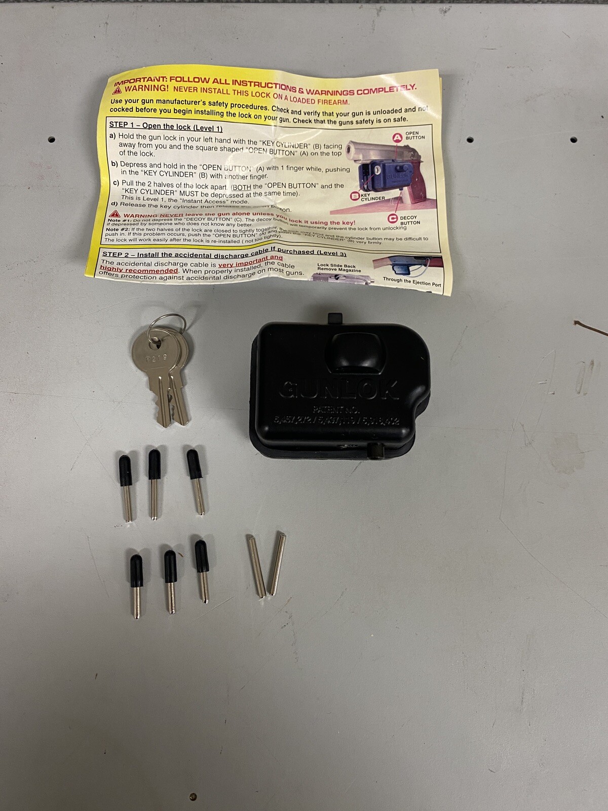 Pro-Lok Gunlok Trigger Lock Gun Lock, Kid Gun Safety | eBay