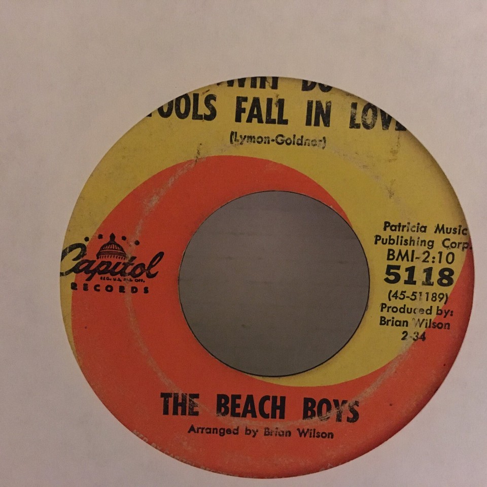THE BEACH BOYS 45 SINGLE, FUN,FUN,FUN / WHY DO FOOLS FALL IN LOVE | eBay