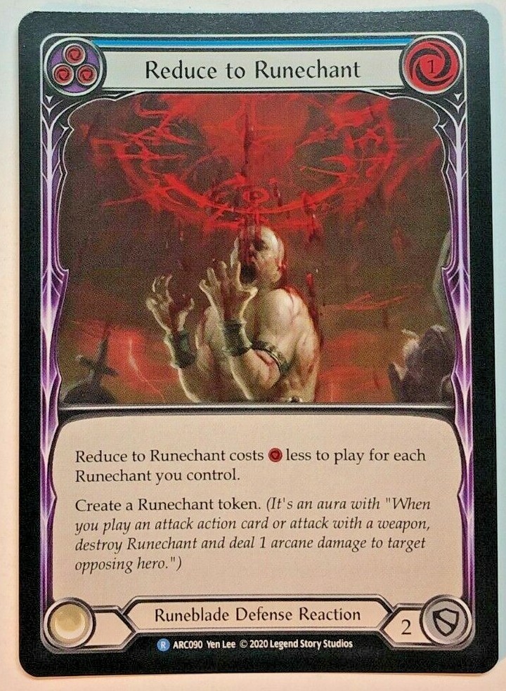 Flesh And Blood Arcane Rising Reduce to Runechant (Blue) ARC090 ...
