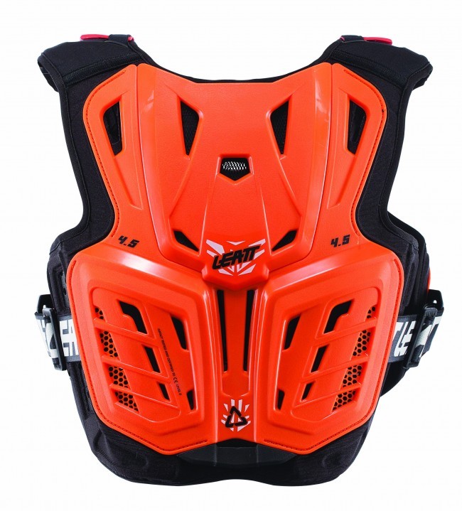 NEW LEATT CHEST PROTECTOR 4.5 JUNIOR BODY ARMOUR ORANGE YOUTH KIDS MX ...