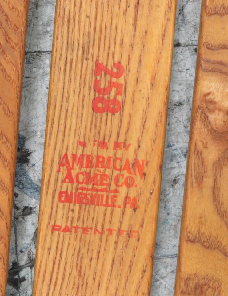 Vintage ROCKET PLANE Wood Metal Sled 57in . Sled #258 American ACME CO ...