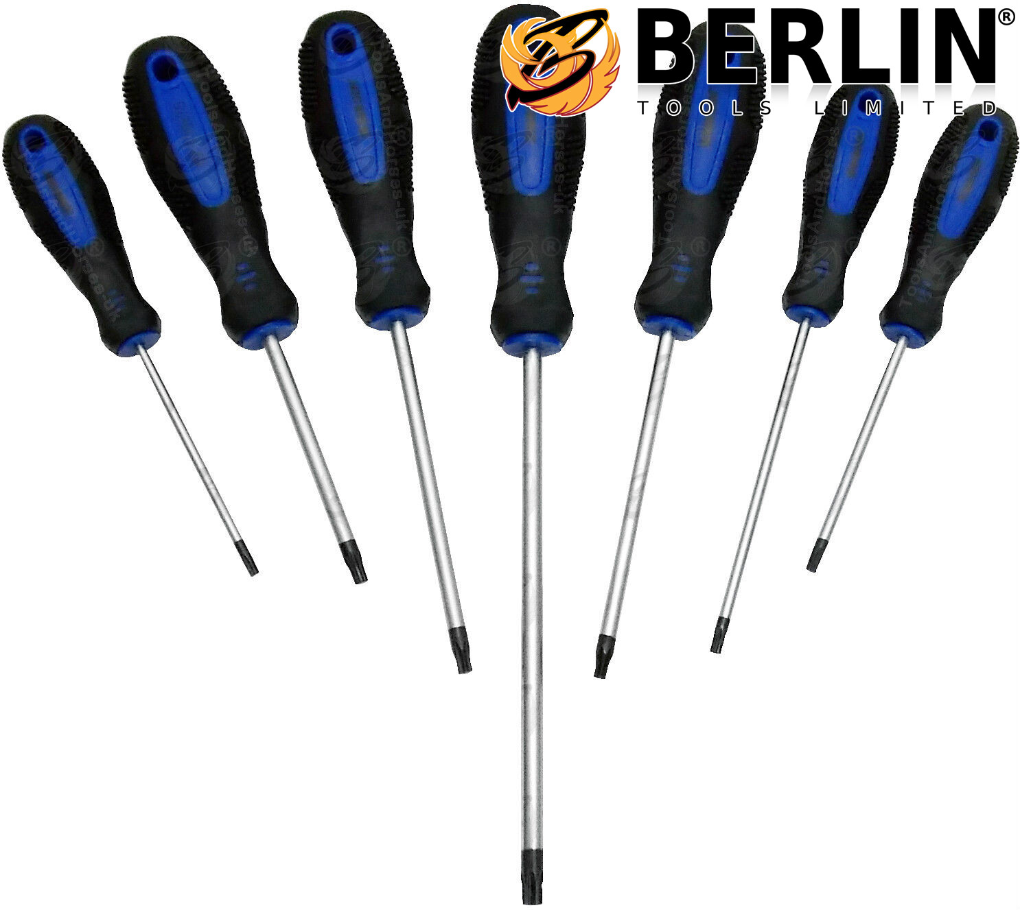 BERGEN Magnetic TORX Screwdriver Set 7pc Star Torks Tool Set T10-T30 ...