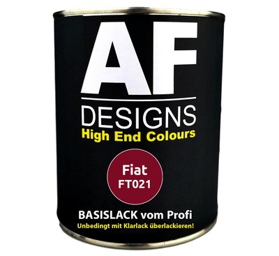 1L Basislack Fiat FT021 Flame Red Perl Spritzfertig Autolack | eBay