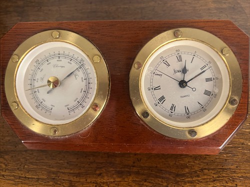 Neiman Marcus Desk Clock And Barometer | eBay