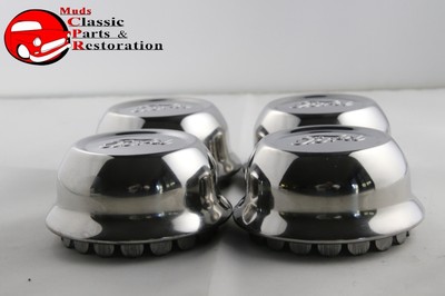 1928 1929 Ford Model A Stainless Steel Hub Caps Ford Script Official ...