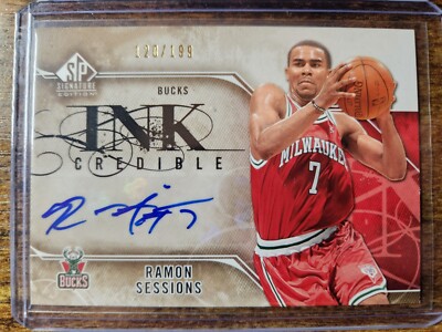 2009-10 SP Signature Edition Ramon Sessions INKredible Auto /199 #I-RS ...