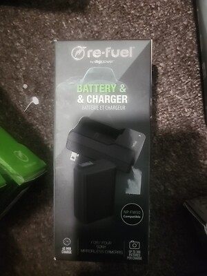 DIgipower. Re-Fuel. Battery & Charger for Sony Mirrorless Camera NP ...