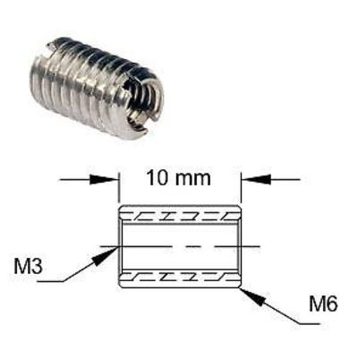 Adaptateur de filetage M6 M3 Thread adapter adaptor External Internal ...