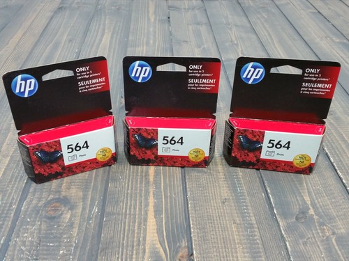 LOT of 3 Genuine HP 564 Photo Printer Ink Hewlett Packard | eBay