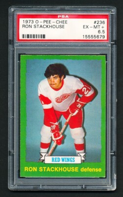 1973 OPC HOCKEY 236 RON STACKHOUSE RED WINGS PSA 6.5 EXCELLENT-MINT+ | eBay