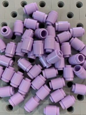 Lego Lavender 1x1 Round Barrel Brick Cone Pieces Friends New Lot Of 50 ...