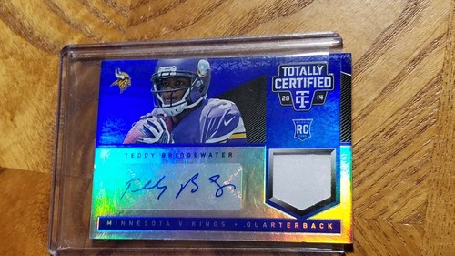 TEDDY BRIDGEWATER 2014 TOTALLY CERTIFIED PATCH AUTO RC 6/10 REFRACTOR | eBay