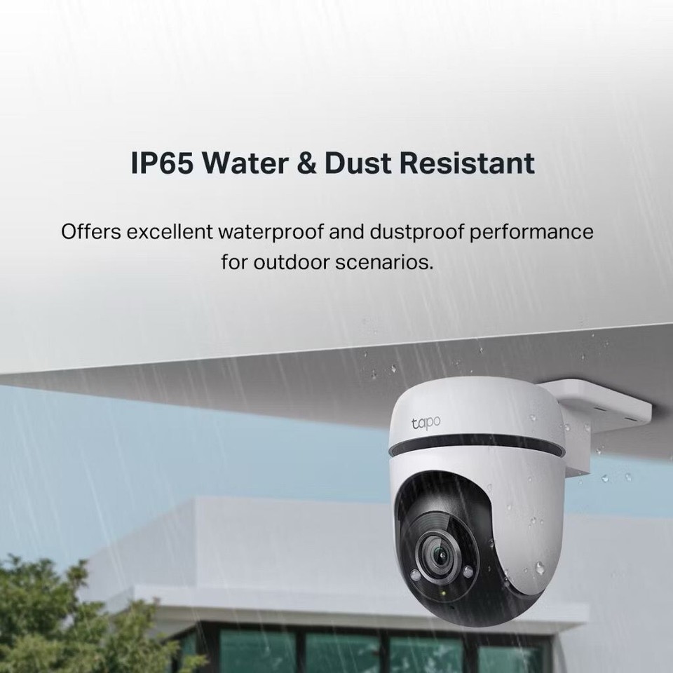 TP-LINK Tapo C500 Outdoor 360° Pan/Tilt Security WiFi Camera IP65 ...