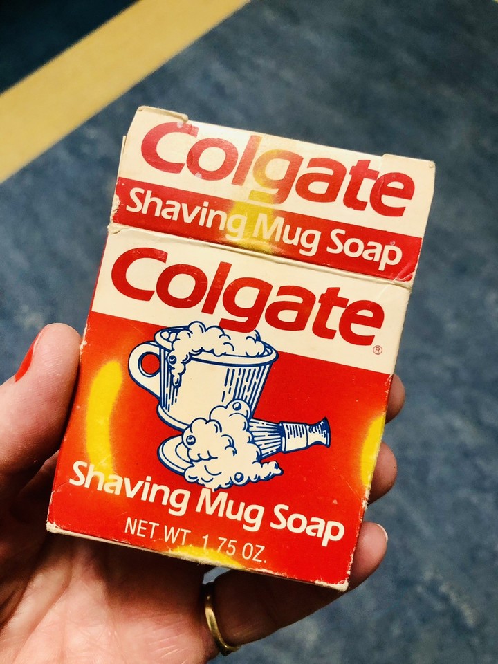 Vintage Colgate Shaving Mug Soap in Box Ever Ready Shaving Brush Pure ...