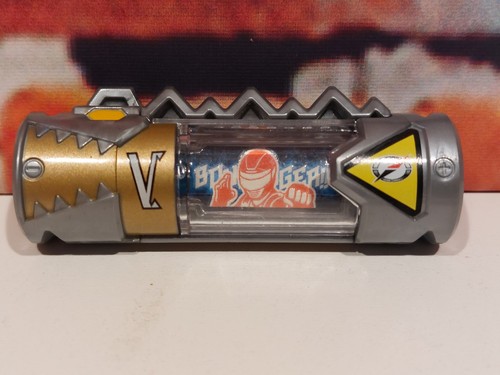 BANDAI POWER RANGERS DINO CHARGE CHARGERS #V GOLD ABARANGER TOY FIGURE ...