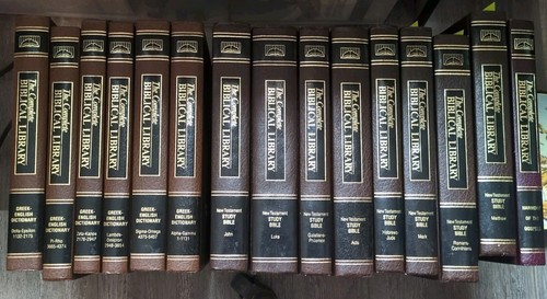 The Complete Biblical Library New Testament 15 Volumes Hardcover VG Lot ...
