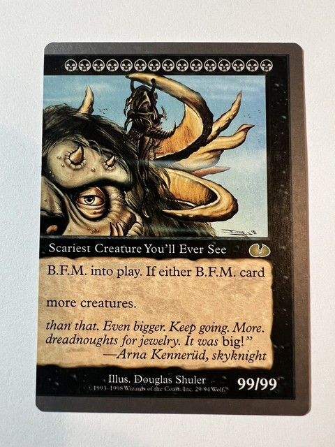 MTG B.F.M. 1 (Big Furry Monster) Unglued Regular Rare for sale online ...