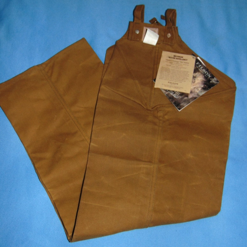 NWT CC Filson Style 22 Hunting Chaps Tin Cloth Waxed Cotton Sz Long ...